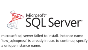 Solidworks microsoft sql server failed to install
